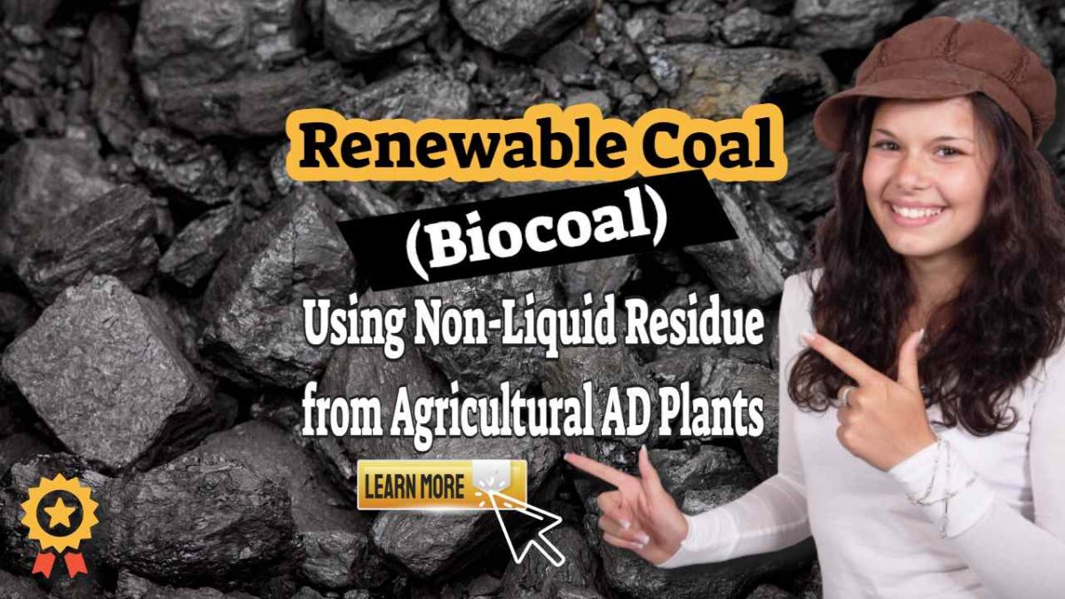 Renewable Coal (Biocoal) Using Non-Liquid Residue from Agricultural AD